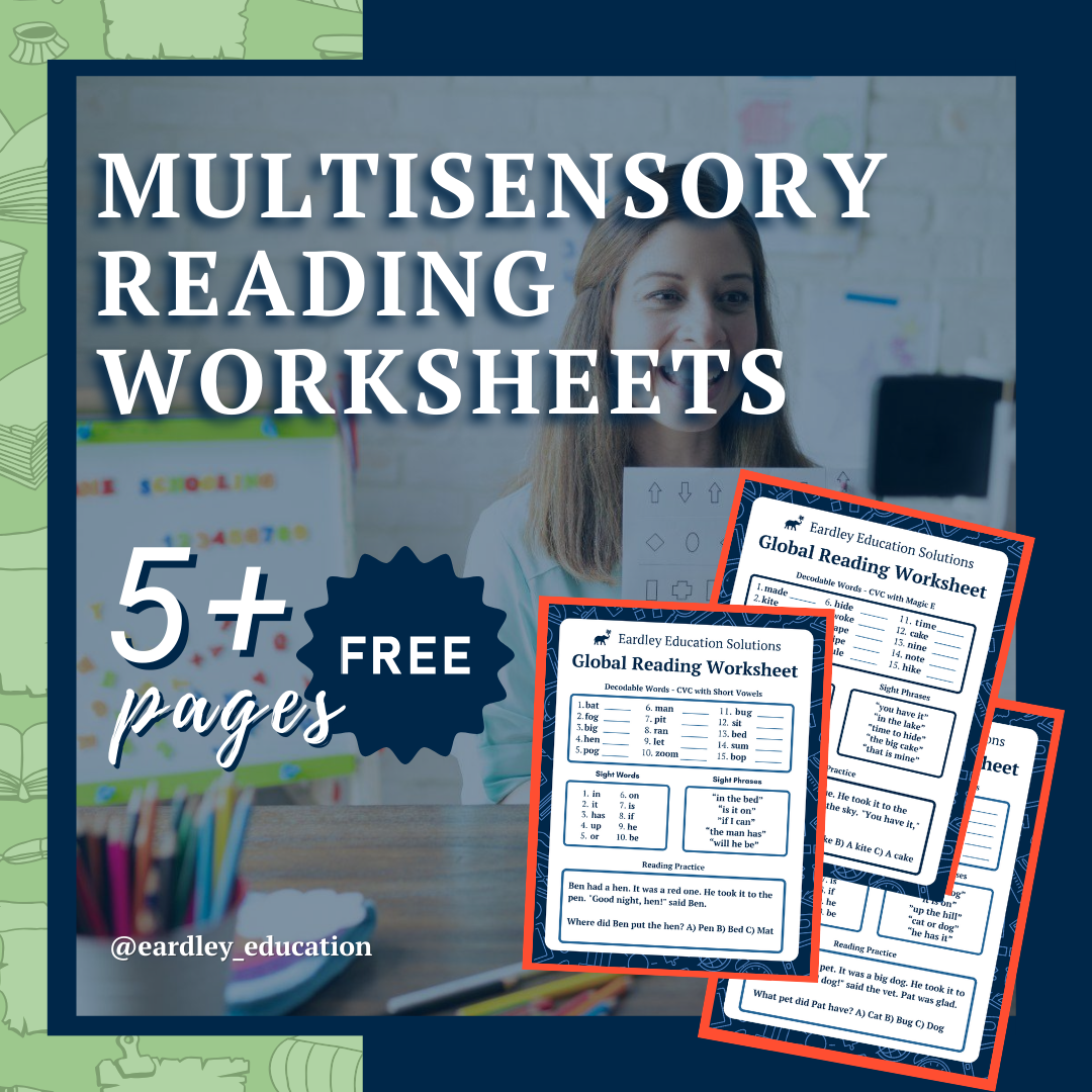 Free Multisensory Worksheets